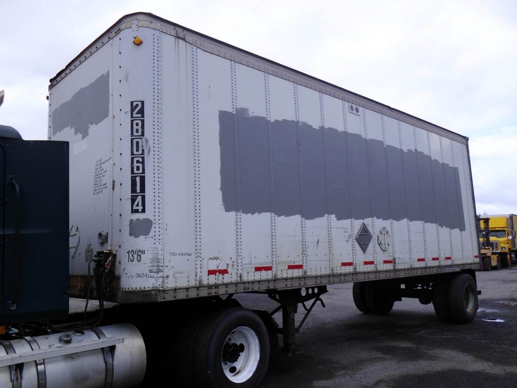 1988 Wabash/Fruehauf DVDBHPC Single Axle 28' Dry Van Trailer for sale ...
